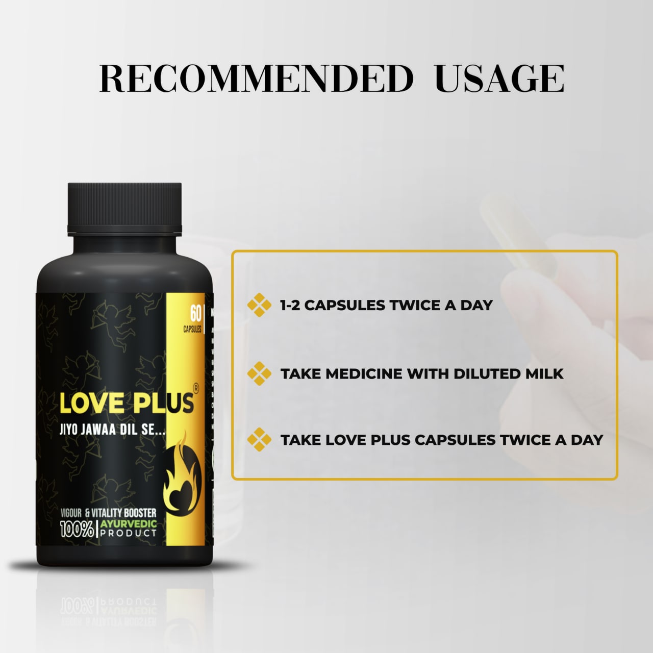 Pharma Science Best Ayurvedic Medicine For Stamina Love Plus 60 Capsule